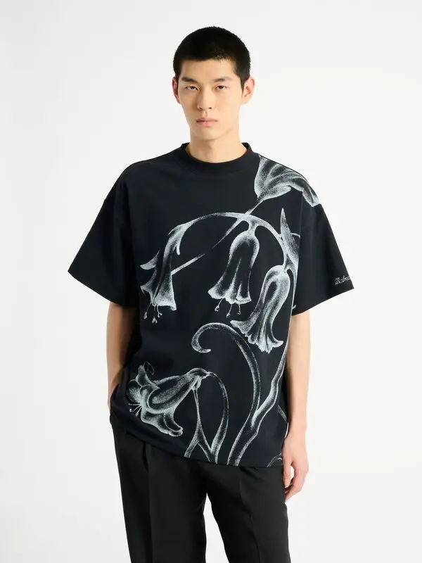 Balmain Printed Flower T-shirt