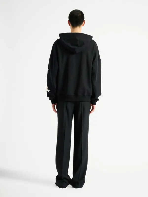 Balmain Embroidered Insect Hoodie