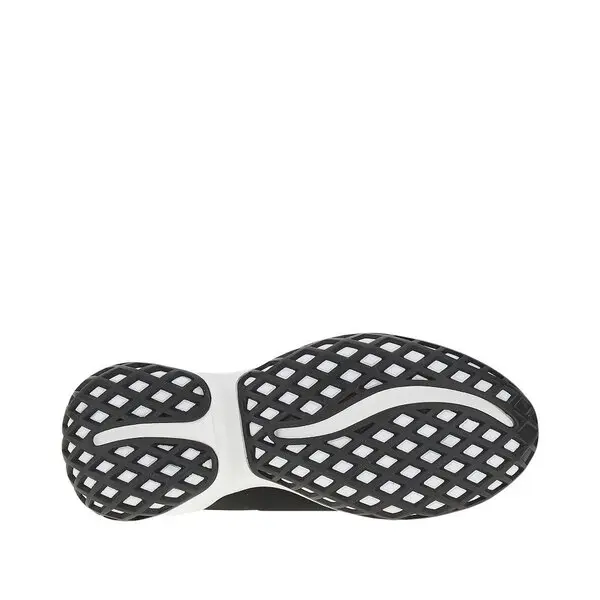 ROGER VIVIER Viv' Run Fabric And Mesh Slip-on Sneakers With Buckle Detail - Black