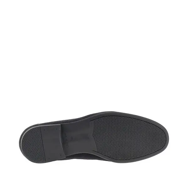 SAXONE Suede Leather Loafers With Tassels
