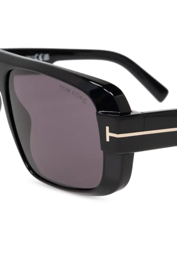 TOM FORD Acetate Square Frame Sunglasses - Black
