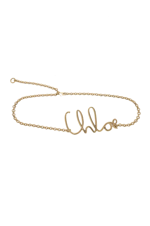 Chloé Brass Belt With Chains