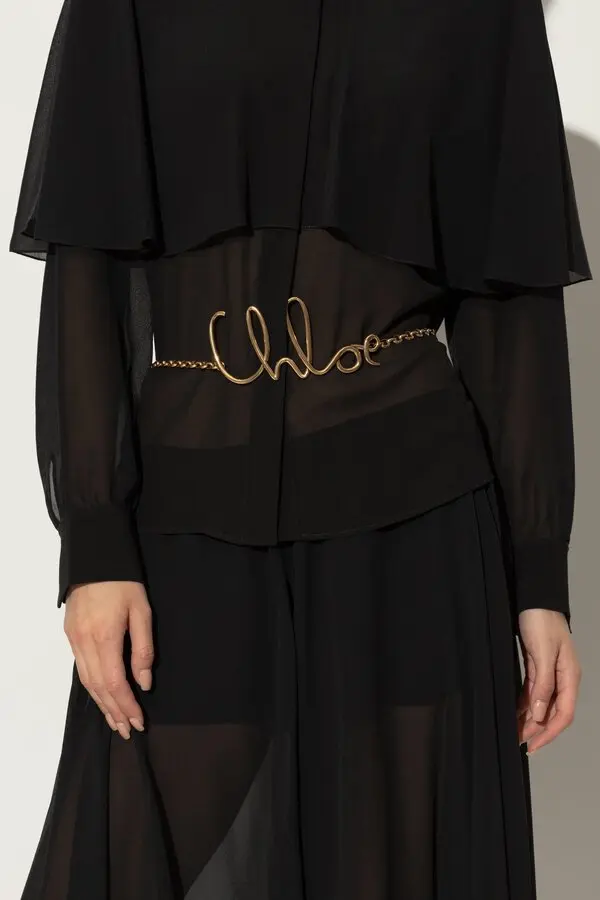 Chloé Brass Belt With Chains