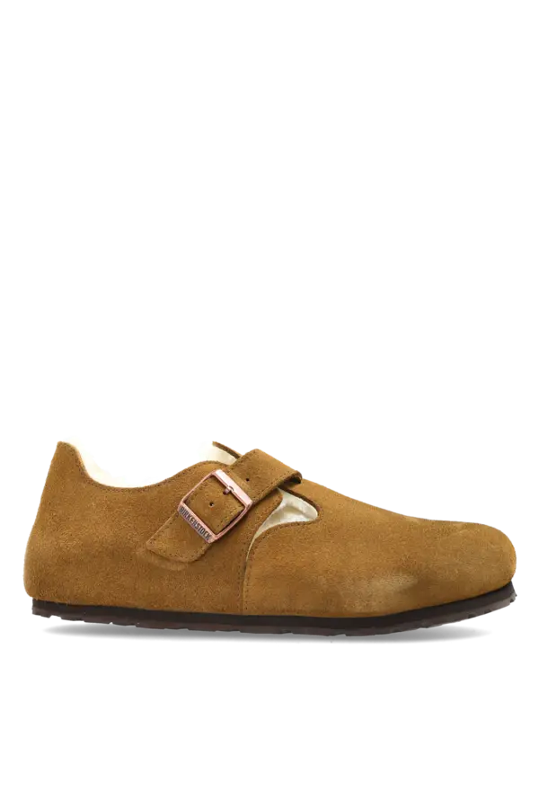 BIRKENSTOCK London Shearling’ Suede Shoes - Brown