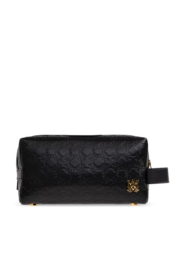 Amiri Leather Toiletry Bag - Black