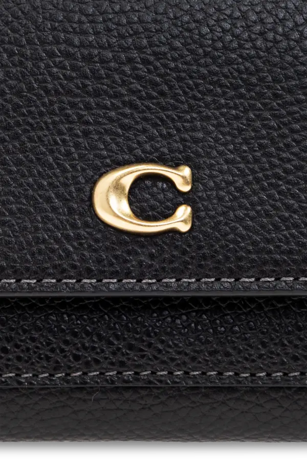 COACH Leather Wallet With Logo