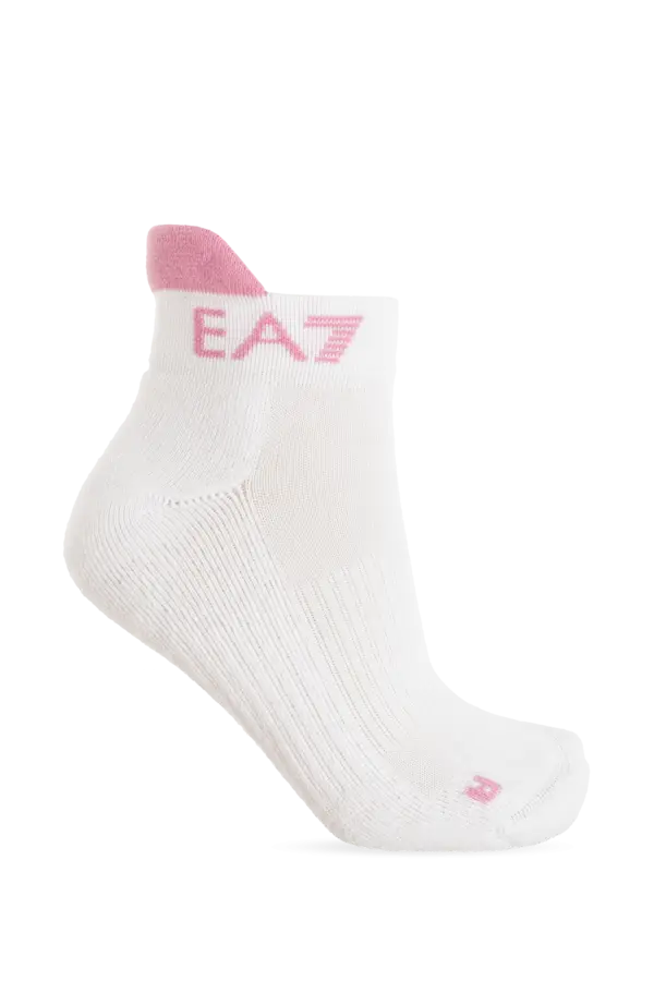 EA7 Socks With Logo - White