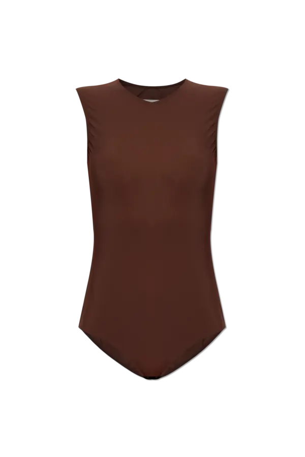 MAISON MARGIELA Sleeveless Bodysuit - Brown