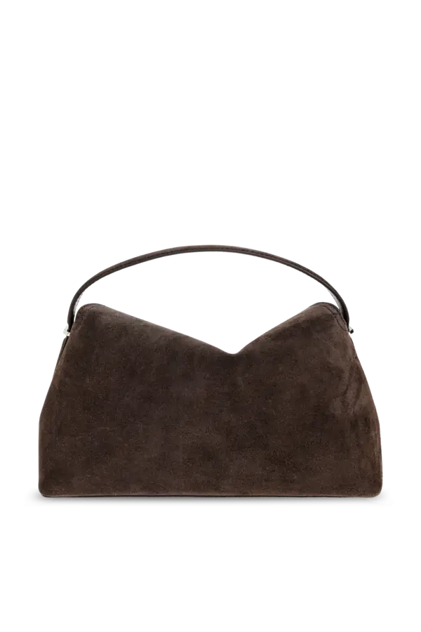 TOTEME T-lock Suede Bag - Brown