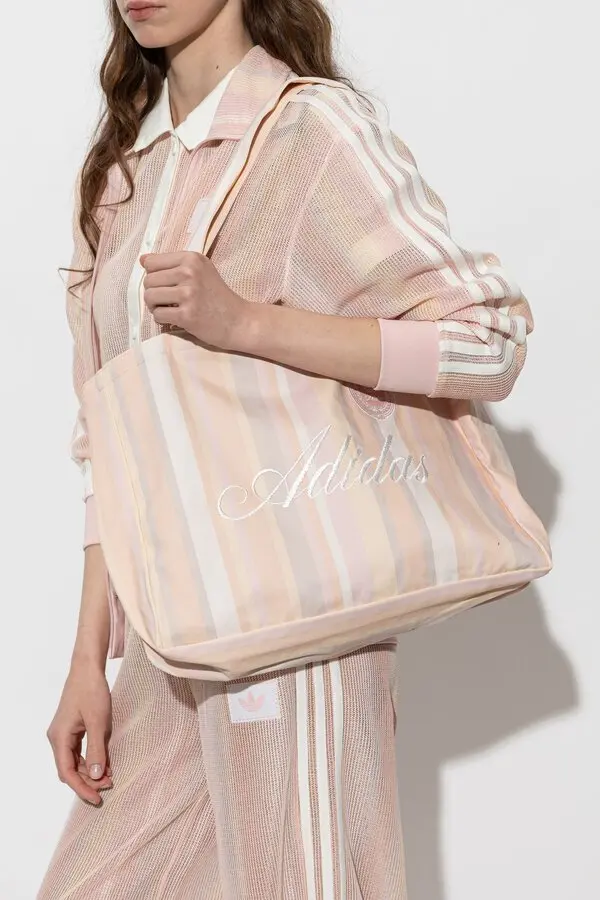 ADIDAS ORIGINALS Tote Bag With Embroidered Logo And Striped Pattern