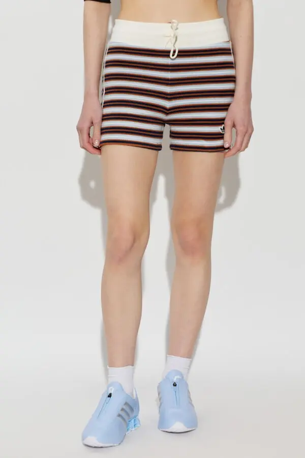ADIDAS ORIGINALS Striped Shorts With Logo Detail