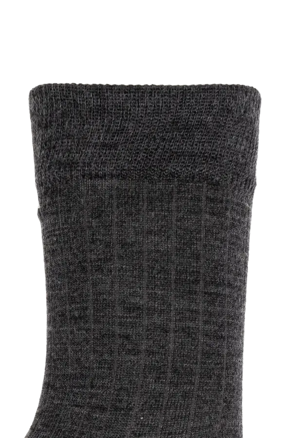 MAISON MARGIELA Wool Socks With Ribbed Pattern