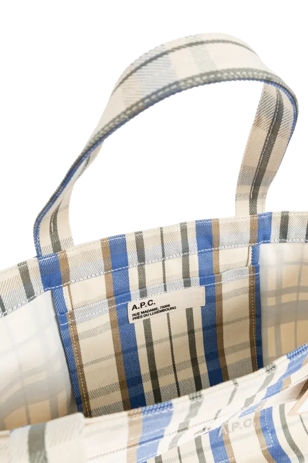 A.p.c. Striped Cotton Tote Bag
