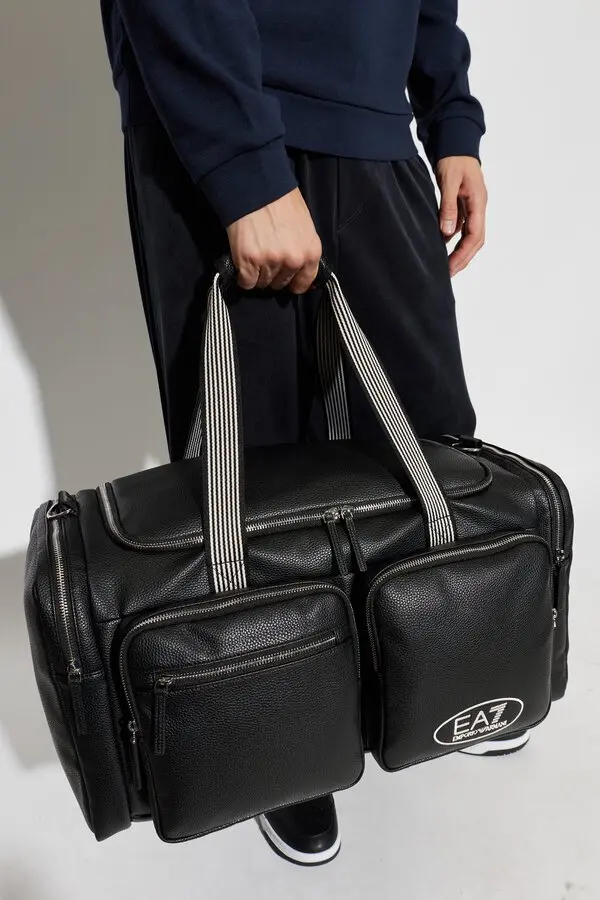 EA7 Carry-on Luggage With Textured Finish