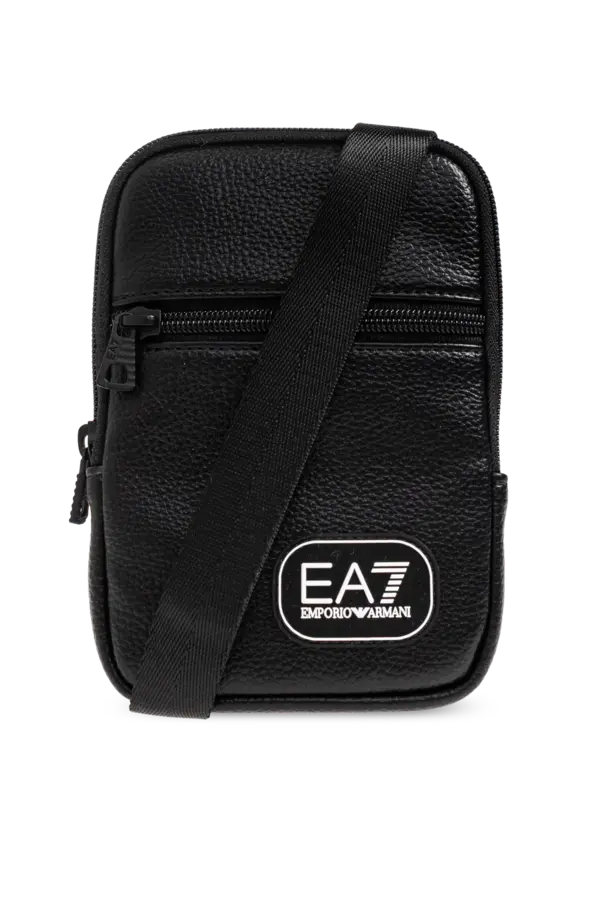 EA7 Cross Body Bag With Printed Logo - Black