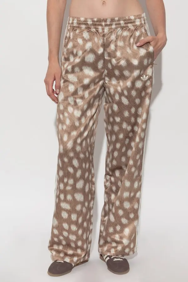 ADIDAS ORIGINALS Wide-leg Sweatpants With Animal Print