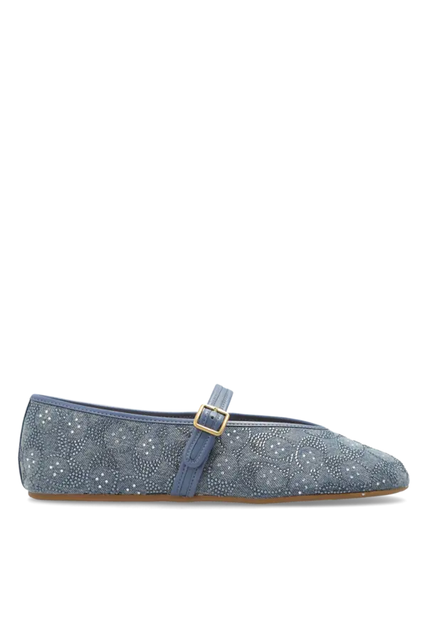 COACH Ballet Flats With Shimmering Sequins