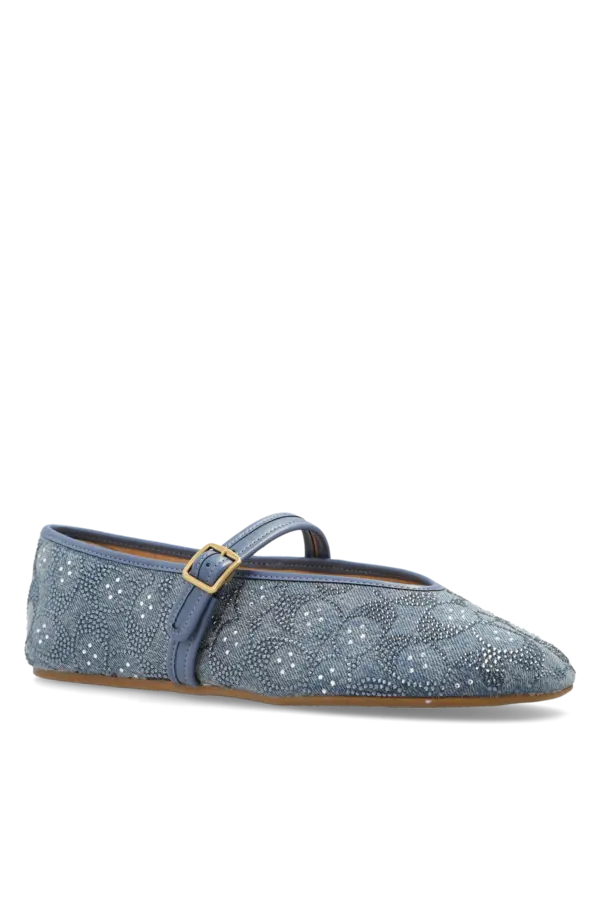 COACH Ballet Flats With Shimmering Sequins