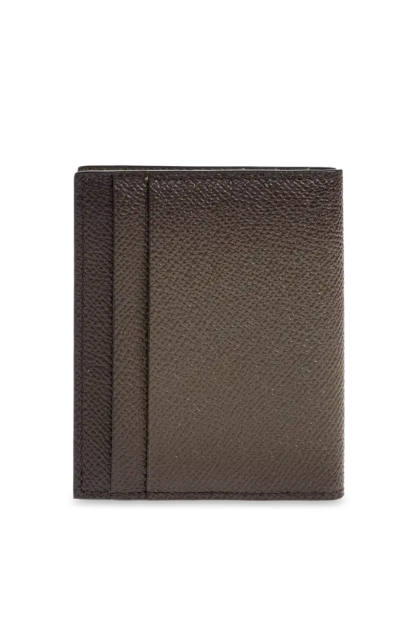 FERRAGAMO Leather Card Holder - Black