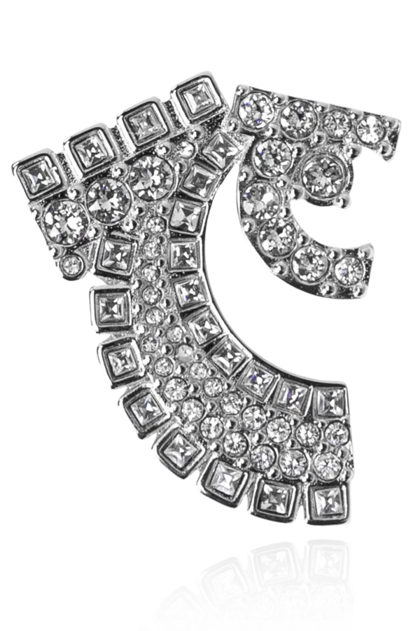 FERRAGAMO Crystal Embellished Fan Earrings