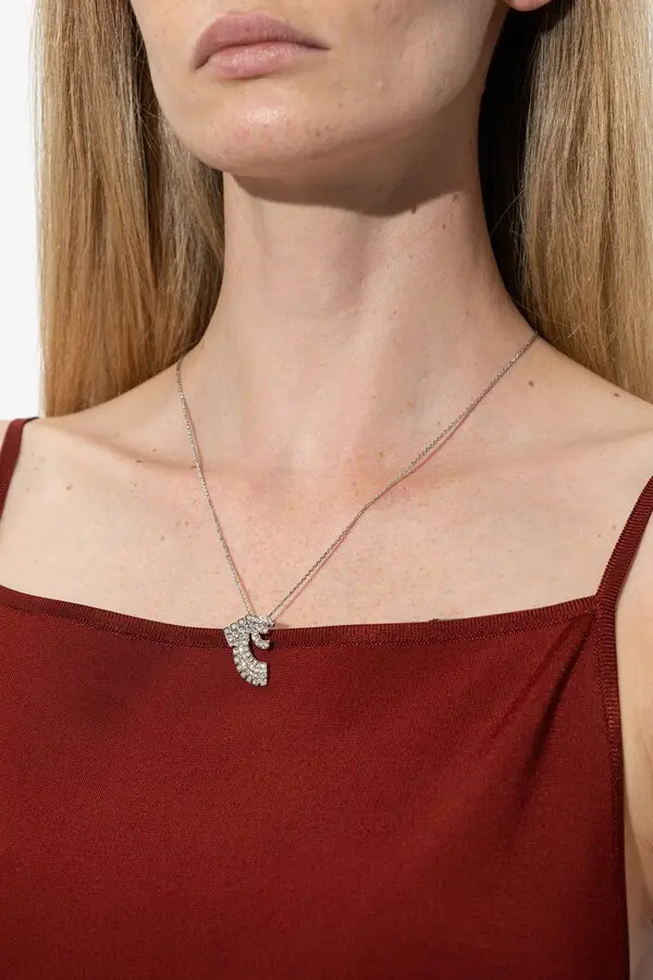 FERRAGAMO Crystal Pendant Necklace