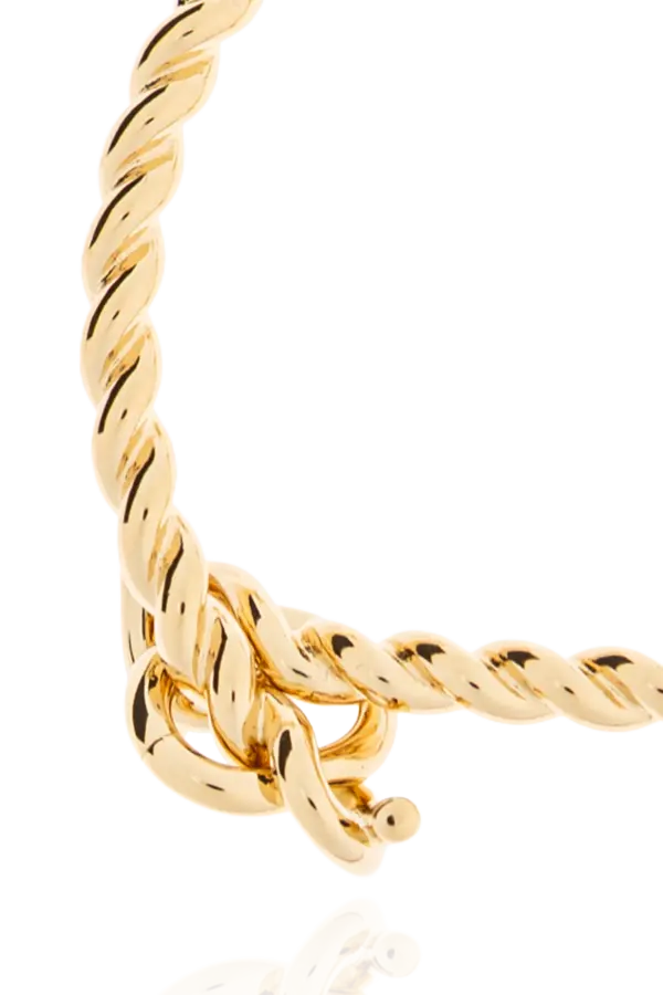 FERRAGAMO Brass Nautical Rope Motif Bracelet