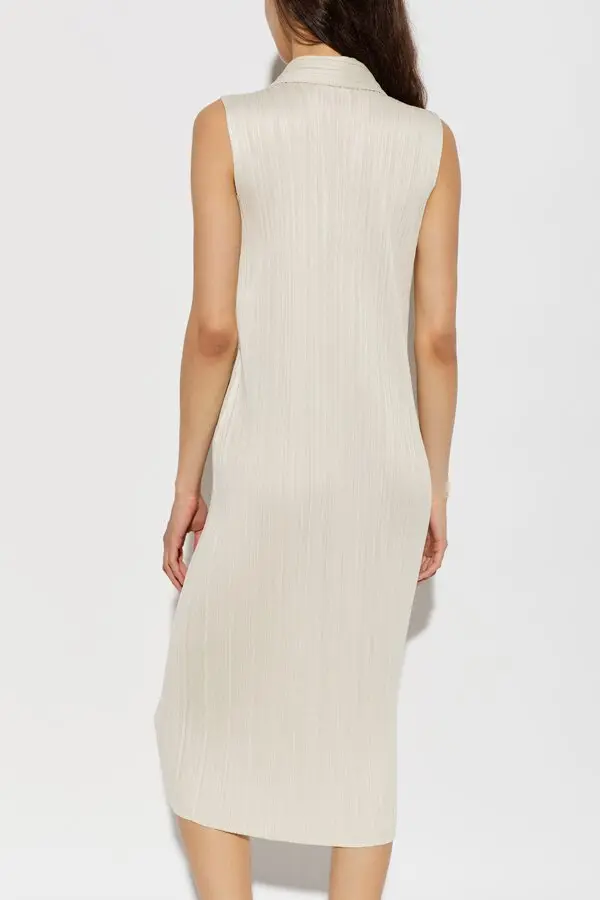 Issey Miyake Sleeveless Midi Dress
