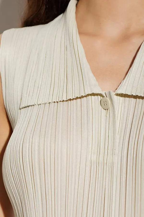 Issey Miyake Sleeveless Midi Dress