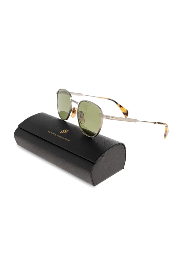 DB EYEWEAR BY DAVID BECKHAM Tone Full Rim Round Frame Sunglasses