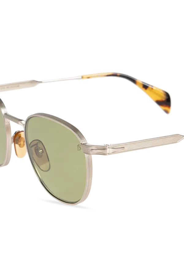 DB EYEWEAR BY DAVID BECKHAM Tone Full Rim Round Frame Sunglasses