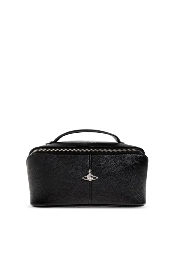 VIVIENNE WESTWOOD Cosmetic Bag With Logo - Black