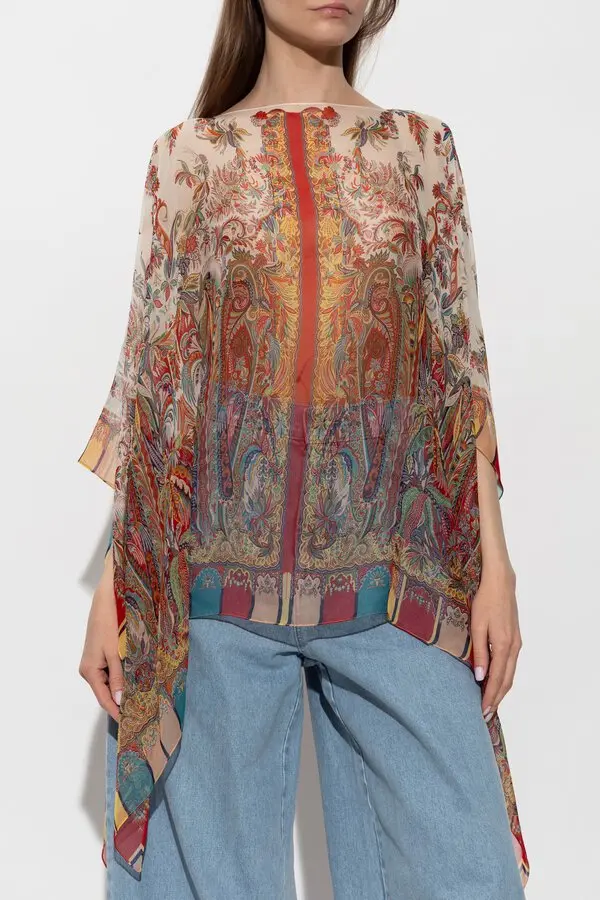 Etro Silk Poncho