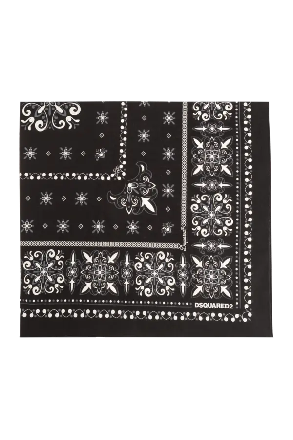 Dsquared2 Cotton Scarf - Black