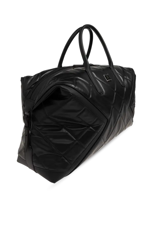Mcm Quilted Leather Carry-on Bag