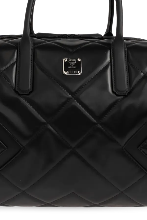 Mcm Quilted Leather Carry-on Bag