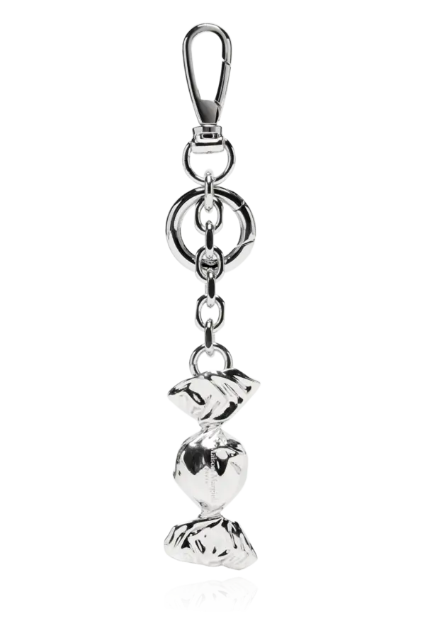 MAISON MARGIELA Keychain With A Candy Motif Pendant - Silver