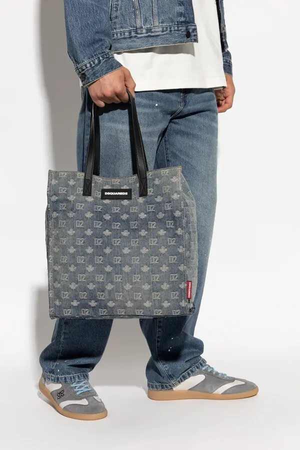 Dsquared2 Denim Bag With Monogram