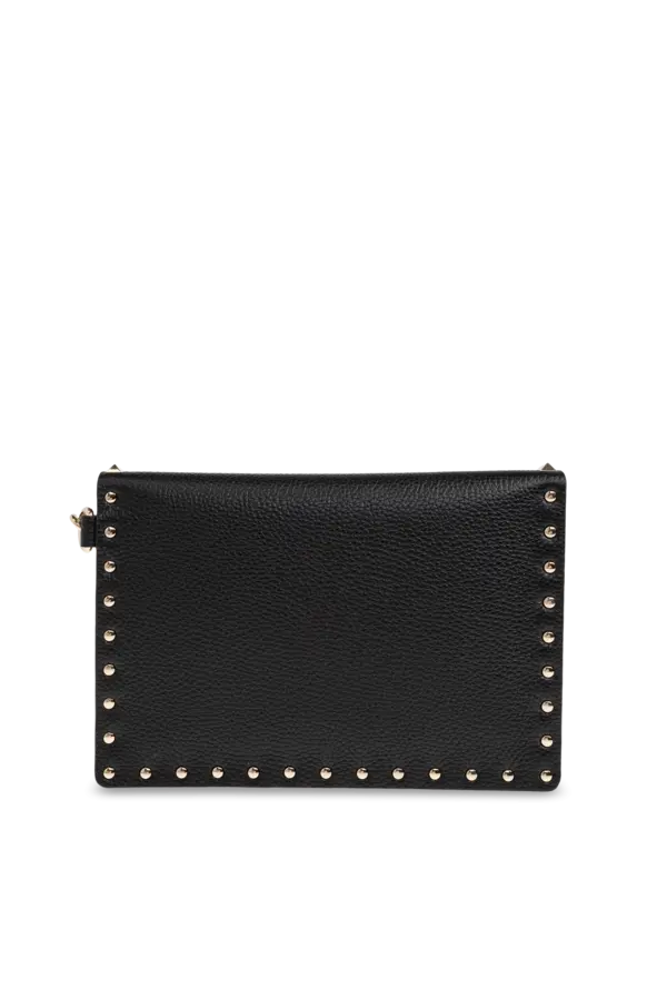 Valentino Garavani Leather Studded Clutch