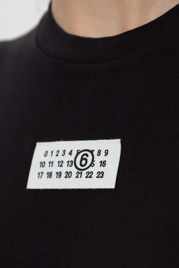 MAISON MARGIELA Cotton T-shirt With Logo Patch