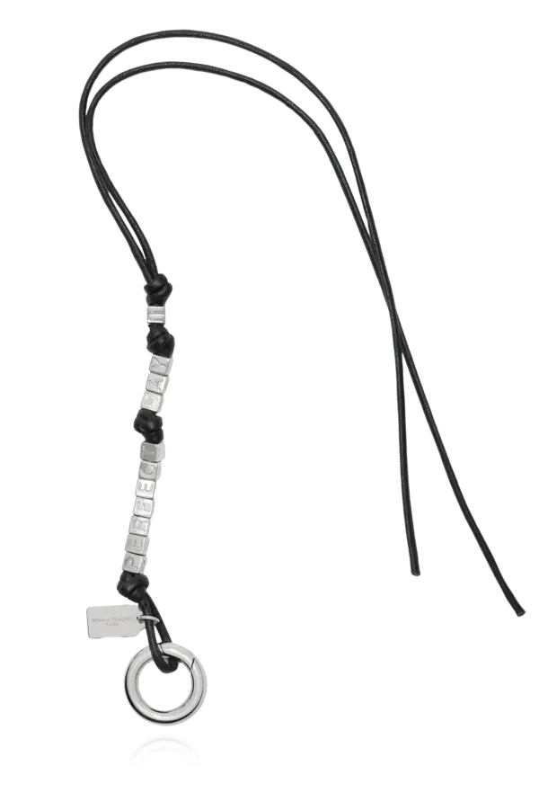 MAISON MARGIELA Long Tasseled Keychain - Black