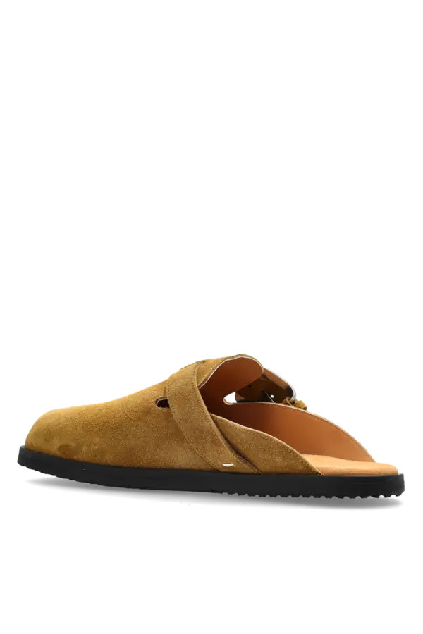 MAISON MARGIELA Suede Mules With "tabi" Cut-out