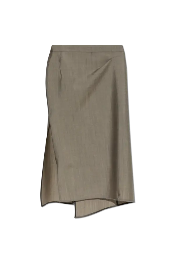 Victoria Beckham Asymmetrical Skirt With Slits - Grey