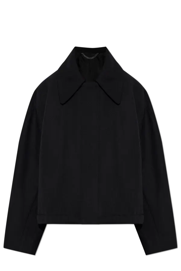 Victoria Beckham Wool Jacket With Drawstrings