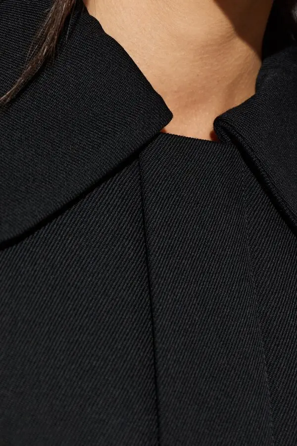 Victoria Beckham Wool Jacket With Drawstrings