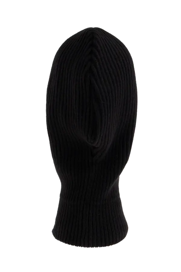 MAISON MARGIELA Ribbed Knit Balaclava - Black