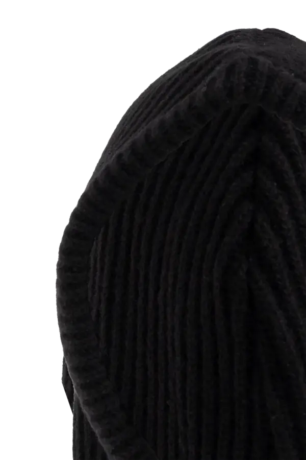 MAISON MARGIELA Ribbed Knit Balaclava - Black