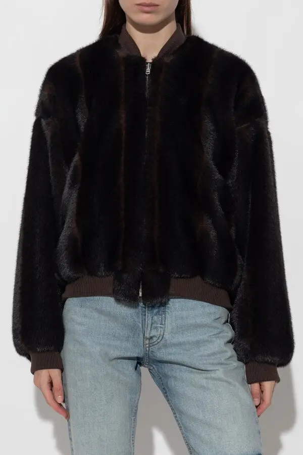 MAISON MARGIELA Furry Bomber Jacket