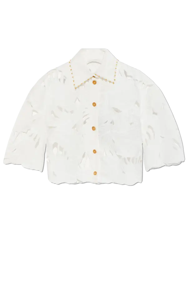 Zimmermann Short-sleeved Shirt - White