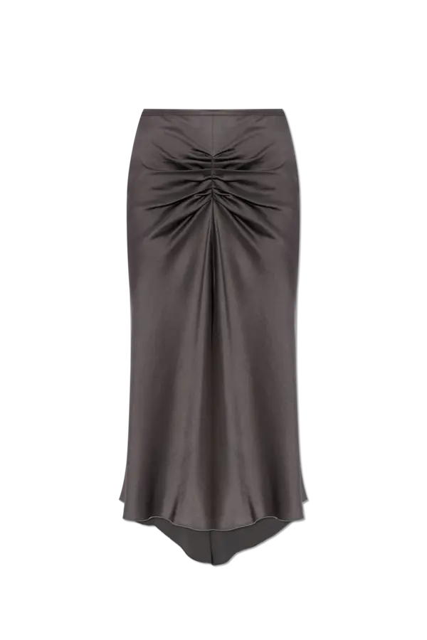 Victoria Beckham Asymmetrical Skirt With Draping - Grey