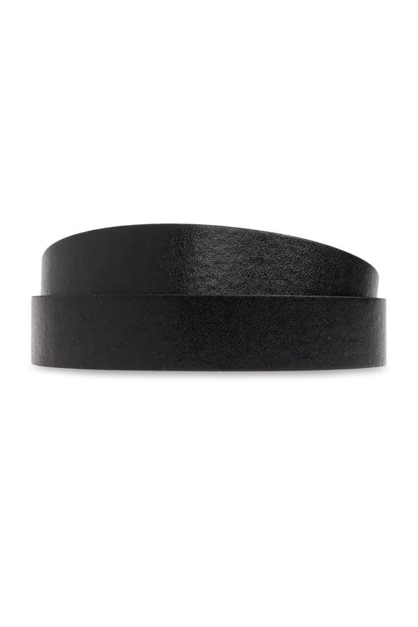 Victoria Beckham Classic Skinny Leather Belt With Gold-tone Buckle